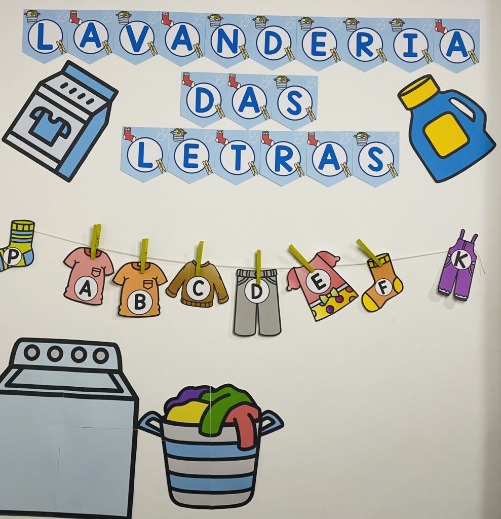 Lavanderia das letras – Abc da Scarlett – Materiais pedagógicos Digital
